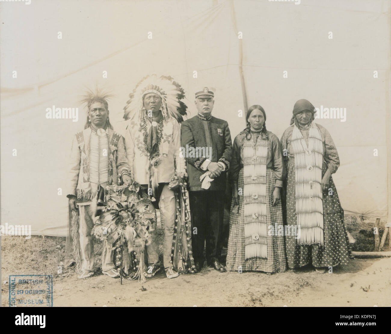 Lt Sousa and Indians (HS85 10 36074 Stock Photo - Alamy