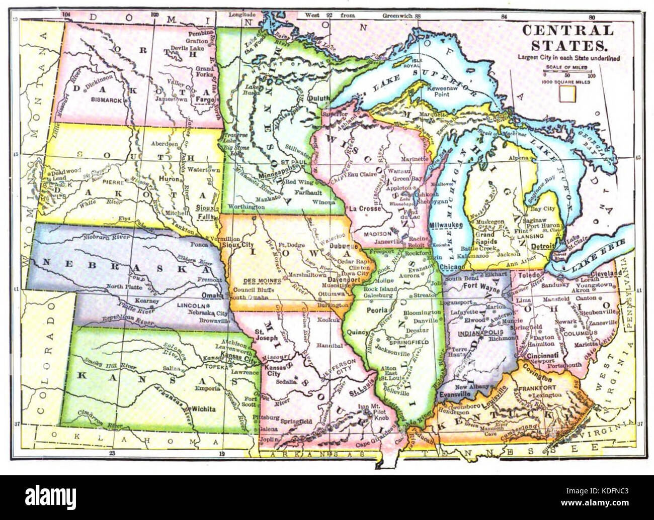 Central states hi-res stock photography and images - Alamy