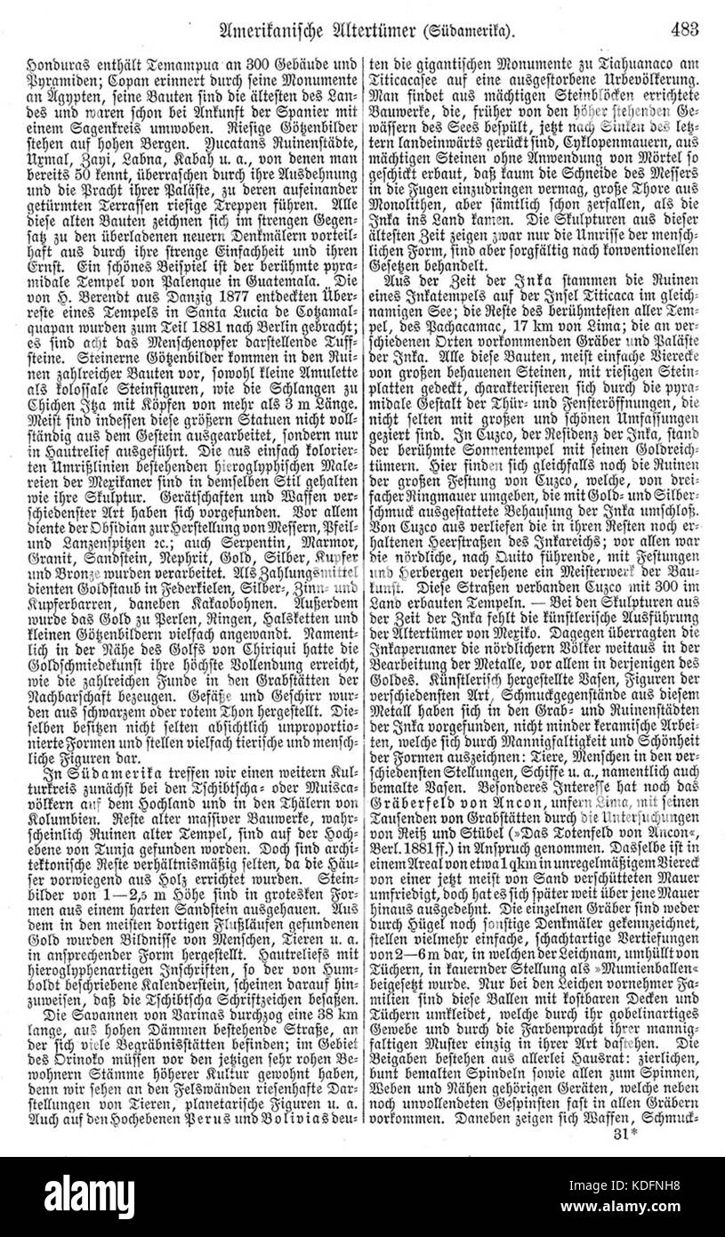 An illustration from the 'Meyers' encyclopedic reference, likely ...