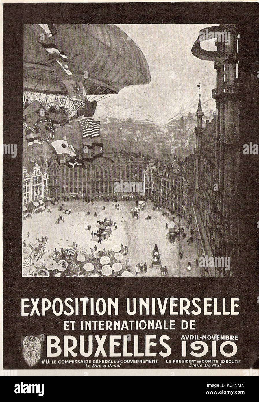 Poster for World Fair of 1910 Stock Photo - Alamy