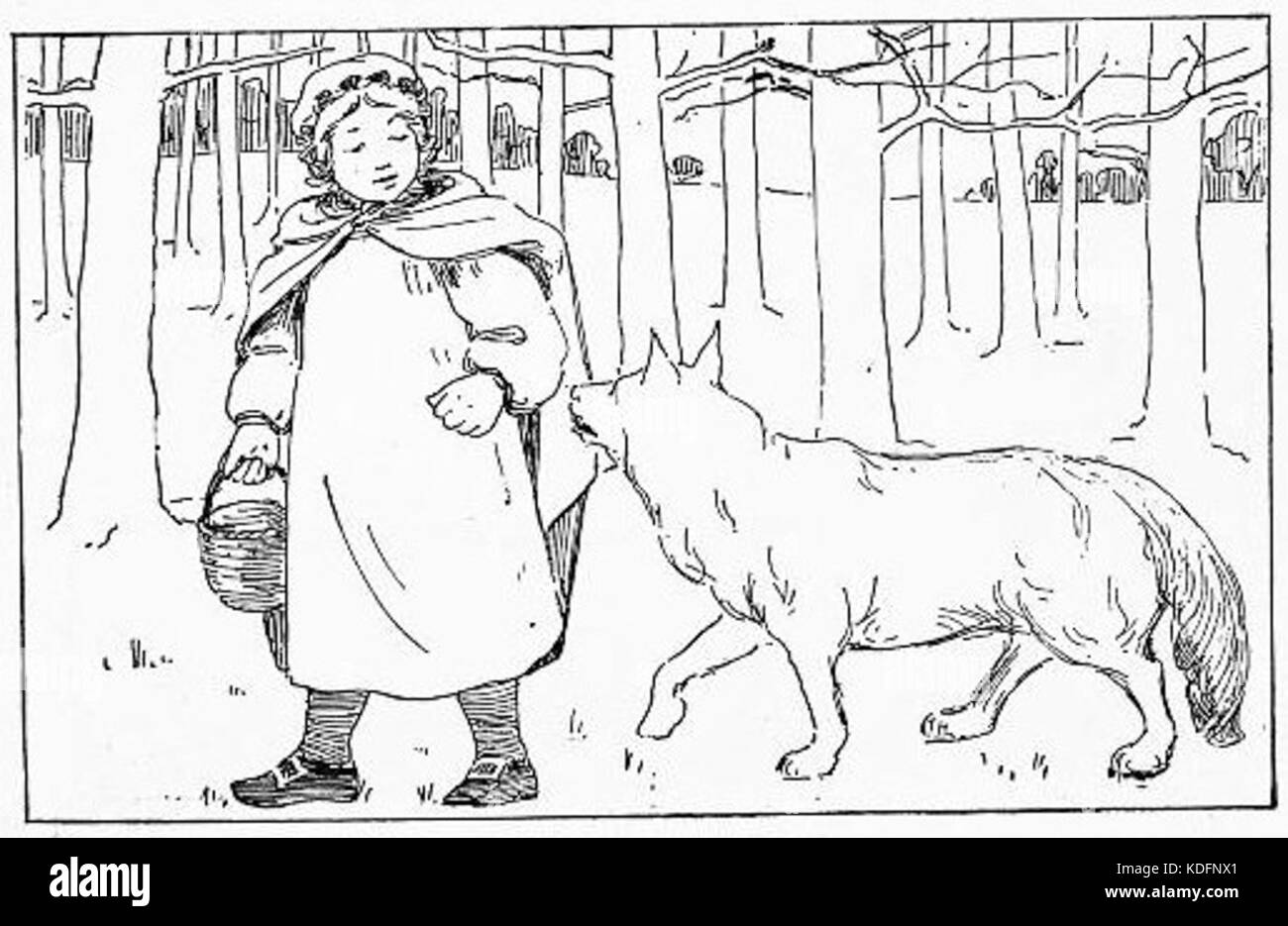 Big Bad Wolf Little Red Riding Hood Coloring Pages