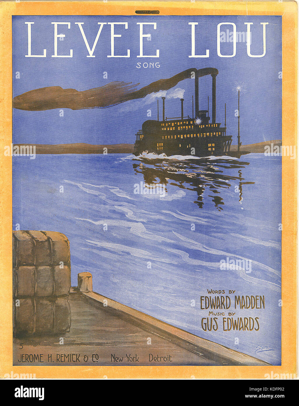 Levee Lou cover Stock Photo - Alamy