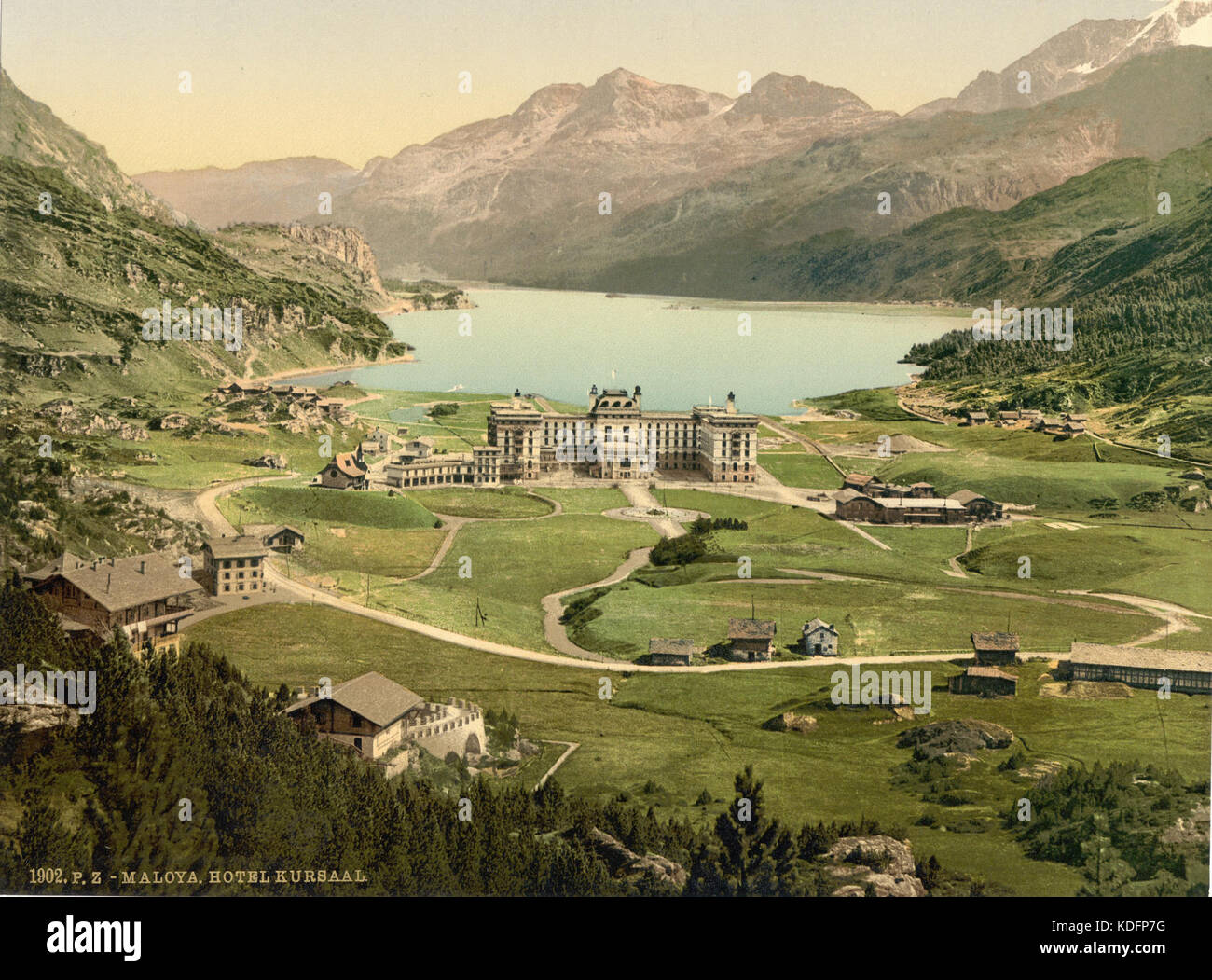 Oberes Engadin Maloja und Silsersee um 1900 Stock Photo - Alamy