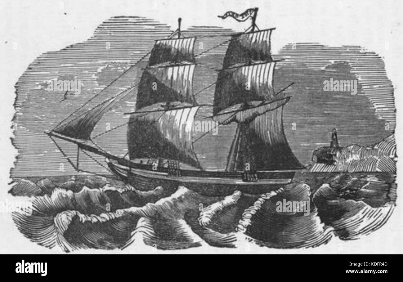 Sailing Ship Drawing Stock Photo - Alamy