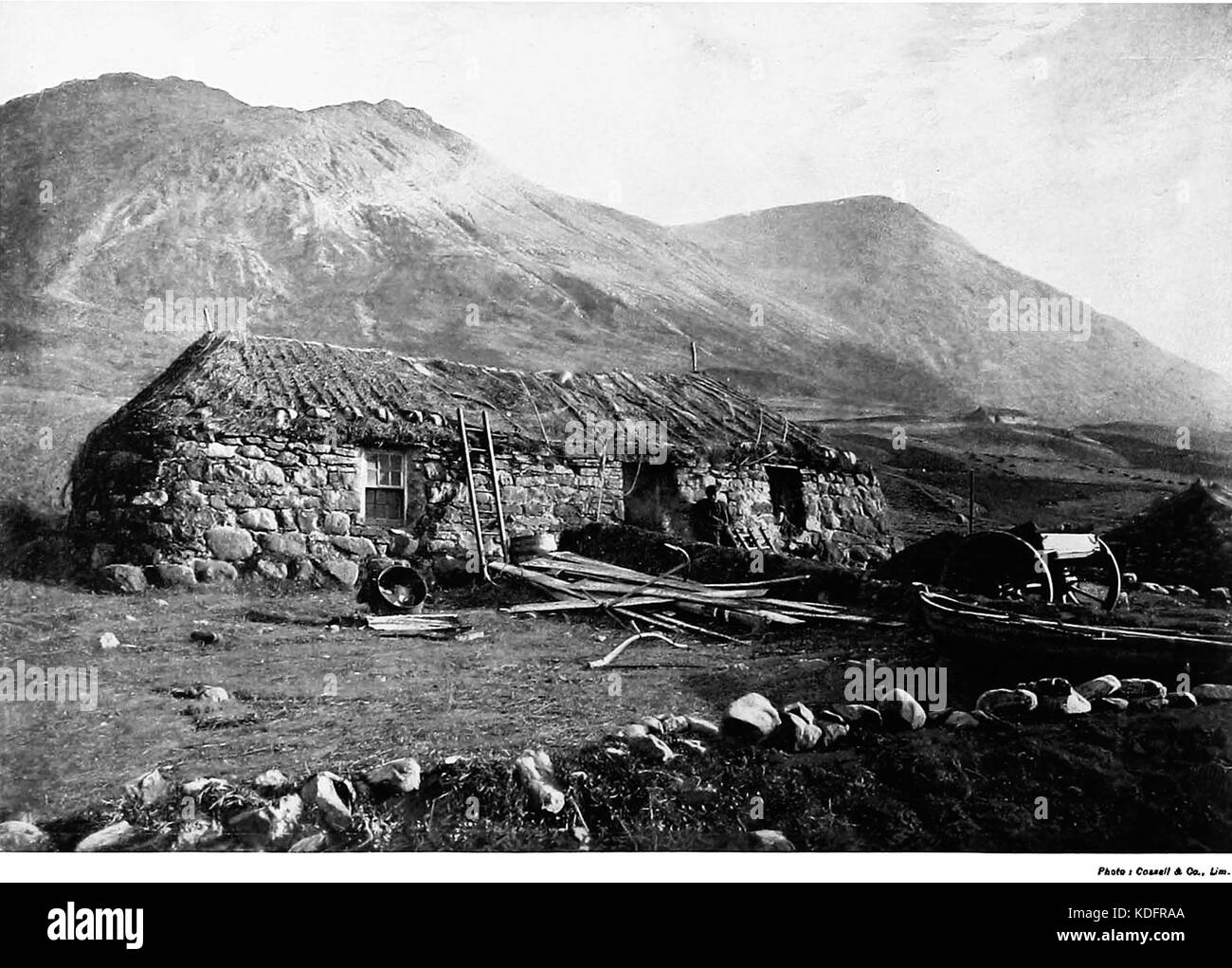 Skye crofter QE1 146 Stock Photo - Alamy