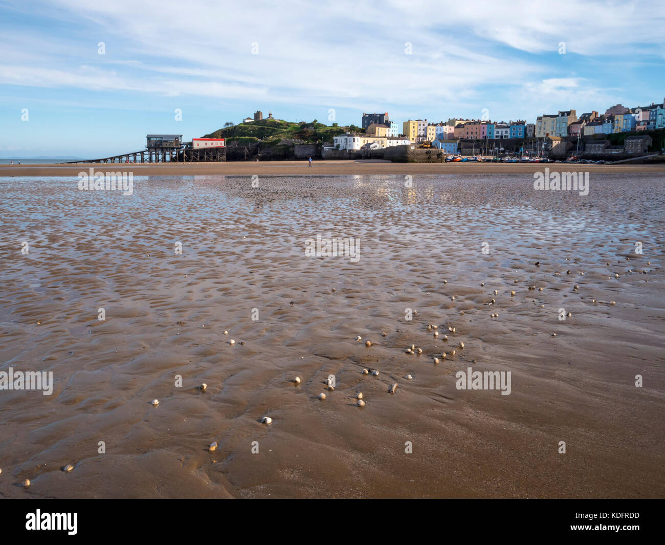 Tenby Harbour & North beach Tenby Pembrokeshire Wales Stock Photo - Alamy