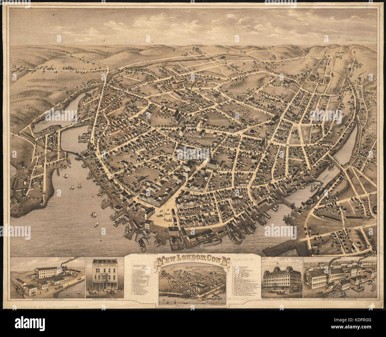 Aerial map of london hi-res stock photography and images - Alamy