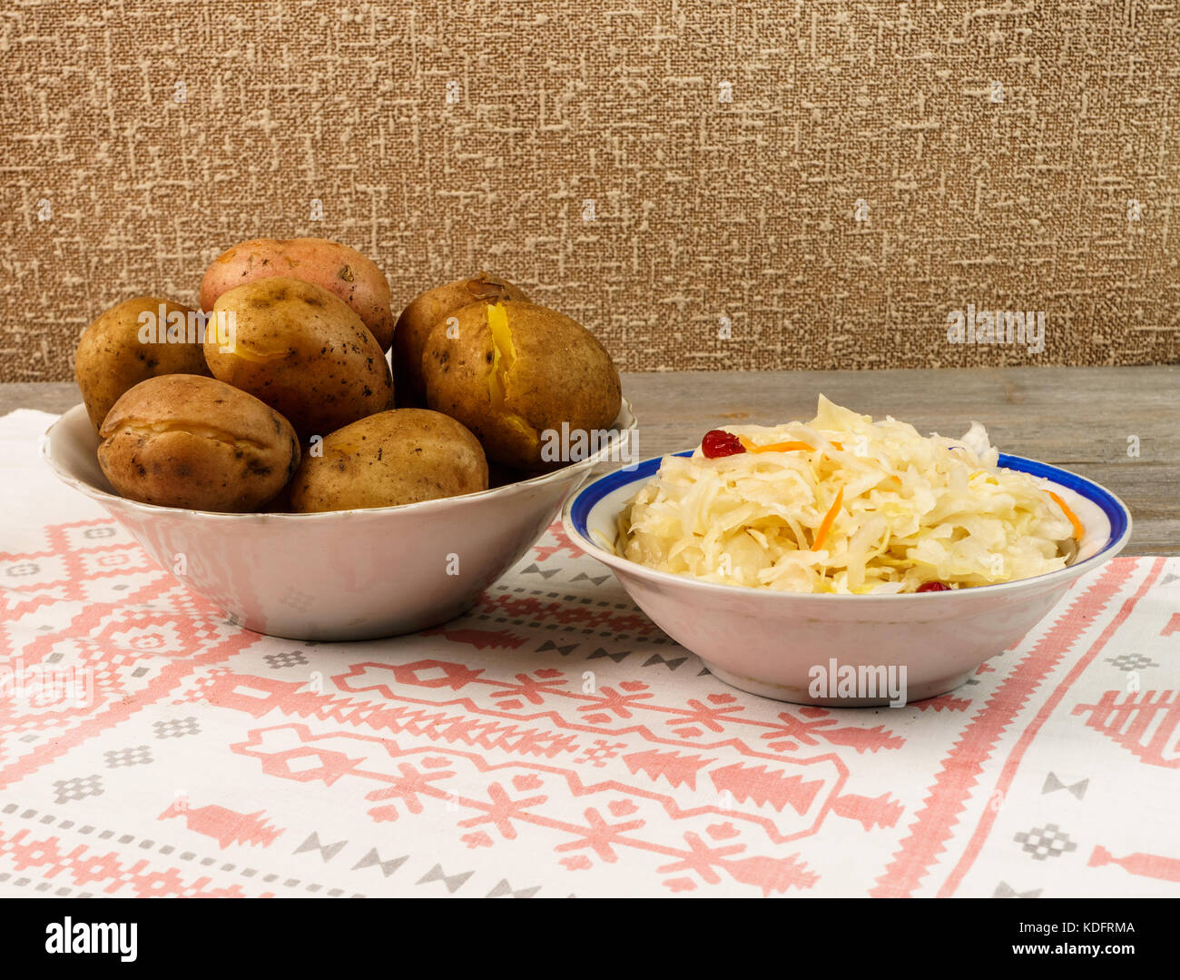 Ukrainian national dish is baked potatoes. Baked whole-potatoes in ...