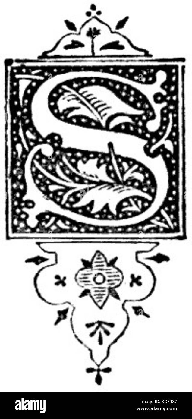 Large Drop Cap S Stock Photo - Alamy