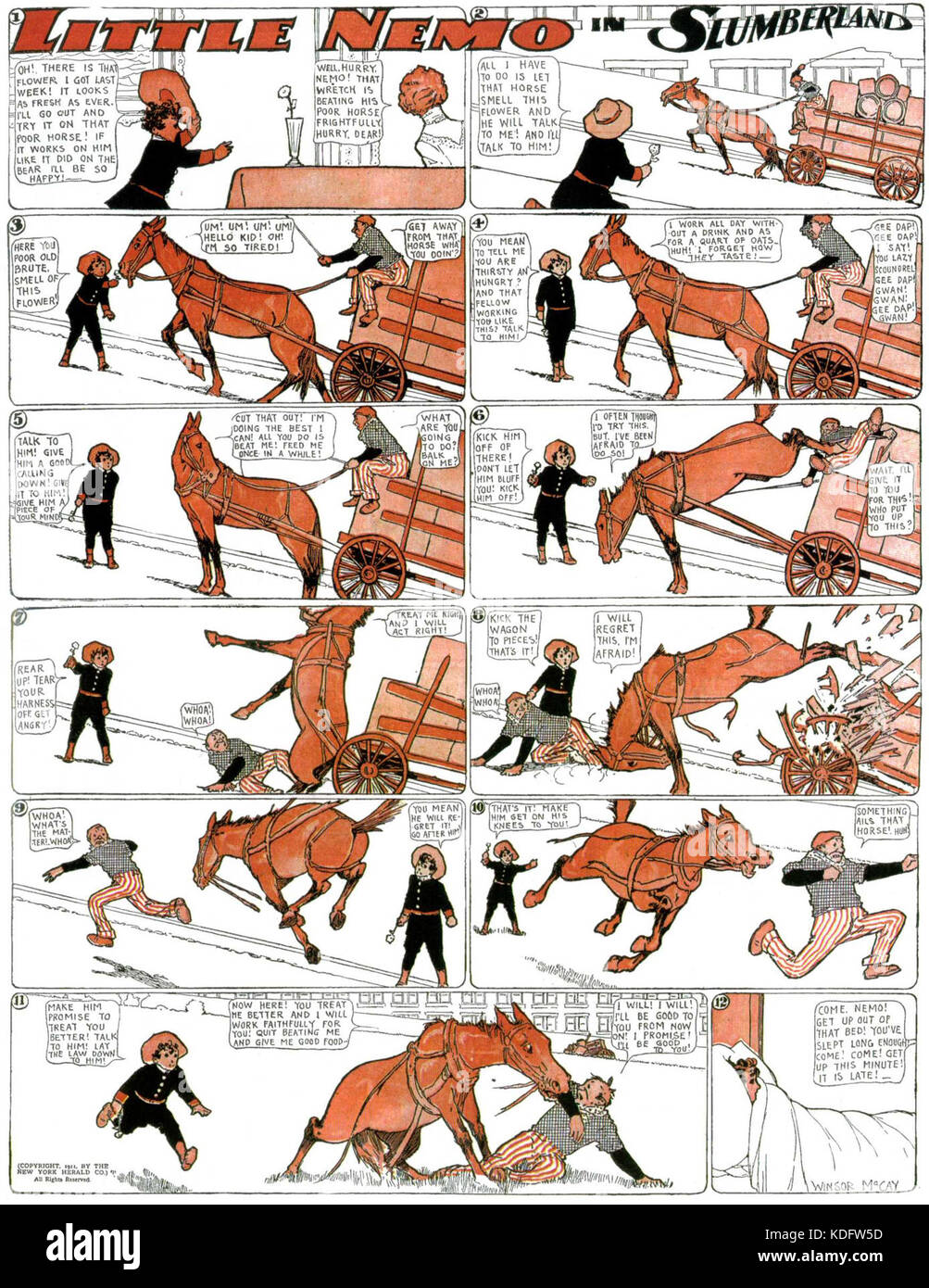This 1911 comic strip of 'Little Nemo' captures the whimsical and ...