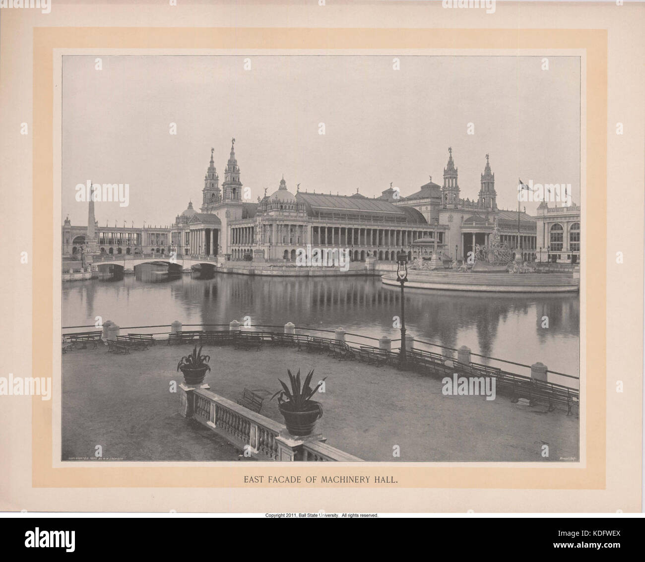 Machinery Hall East Facade, William Henry Jackson, 1893 Stock Photo - Alamy