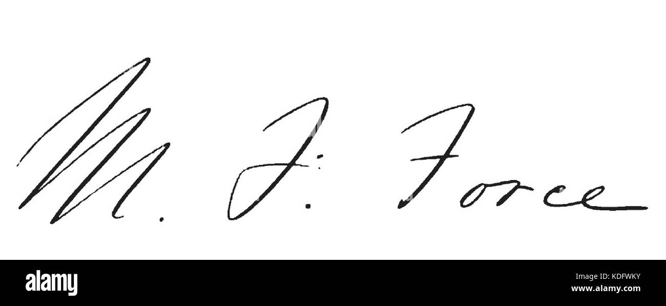 Manning Force signature Stock Photo - Alamy