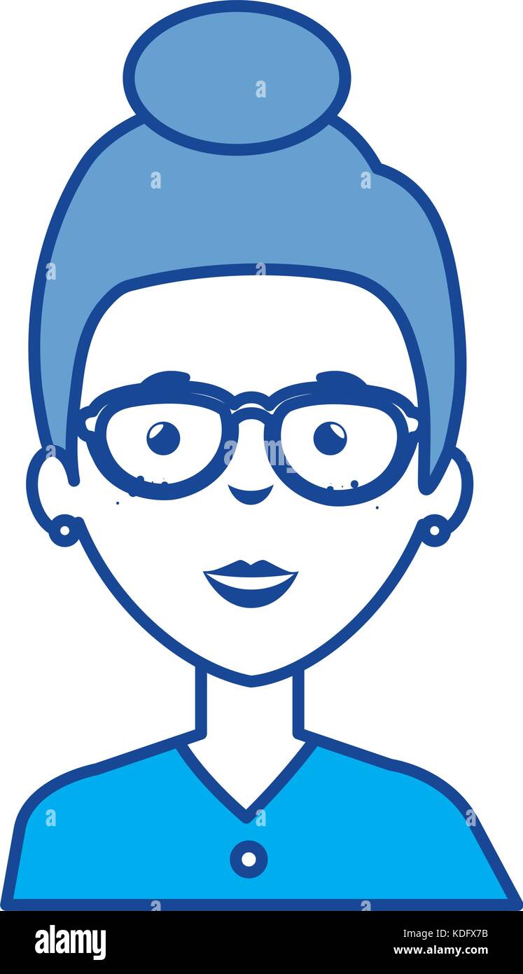 beautiful woman avatar character vector illustration design Stock ...