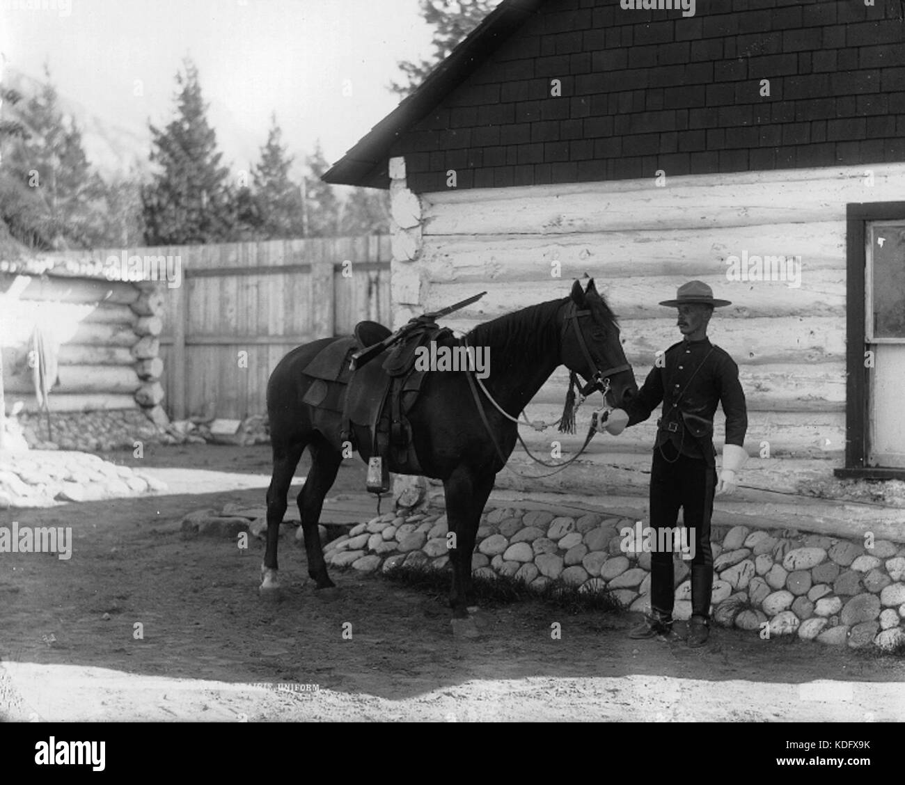 Royal north west mounted police Black and White Stock Photos & Images ...