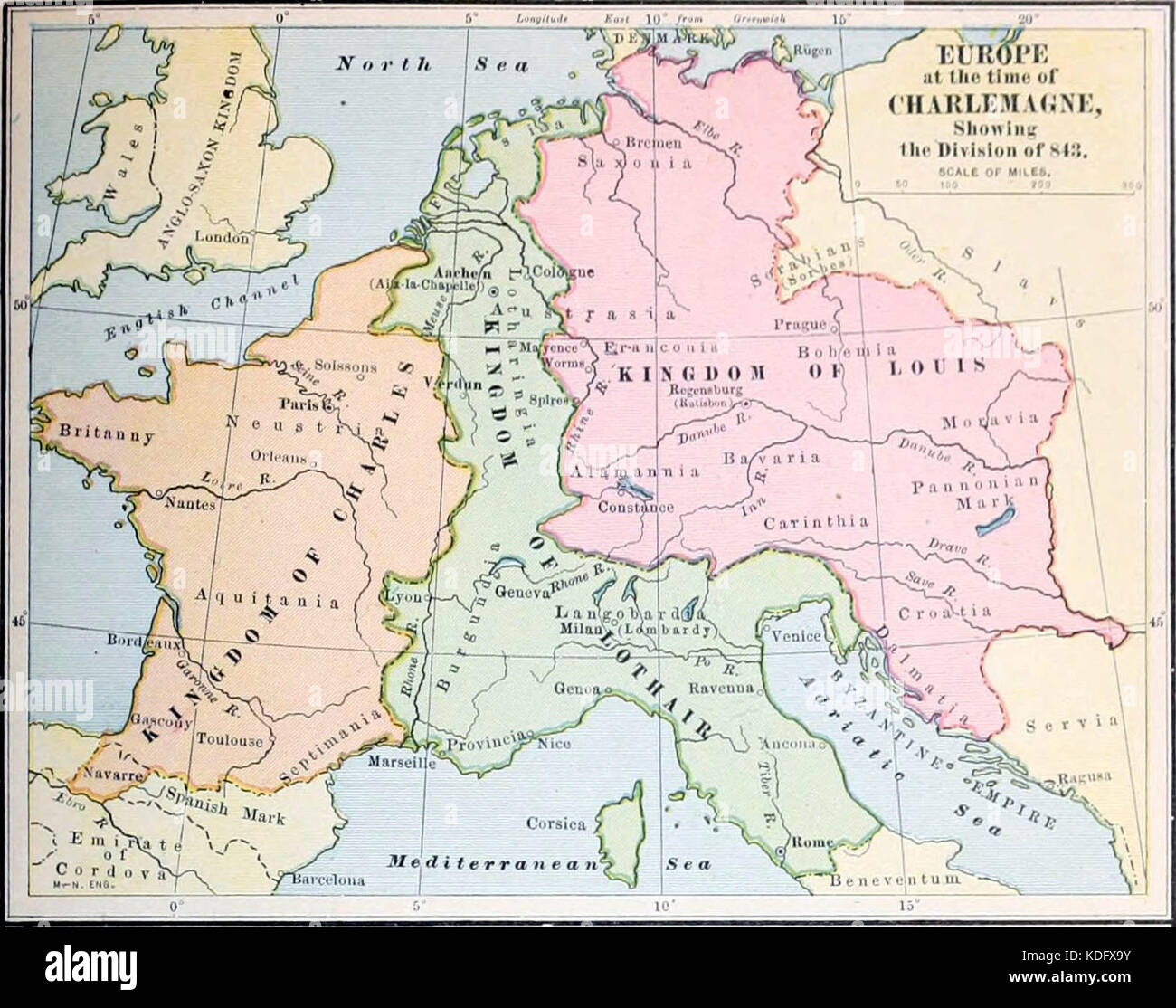 NIE 1905 Europe Time of Charlemagne Stock Photo - Alamy