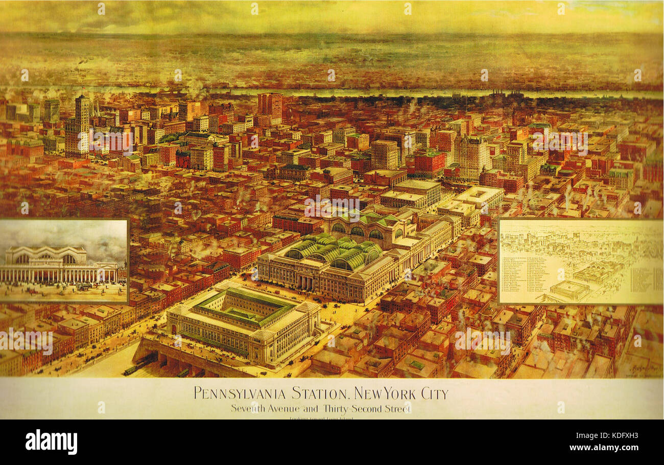 Pennsylvania Station Hawley 1910 Stock Photo - Alamy