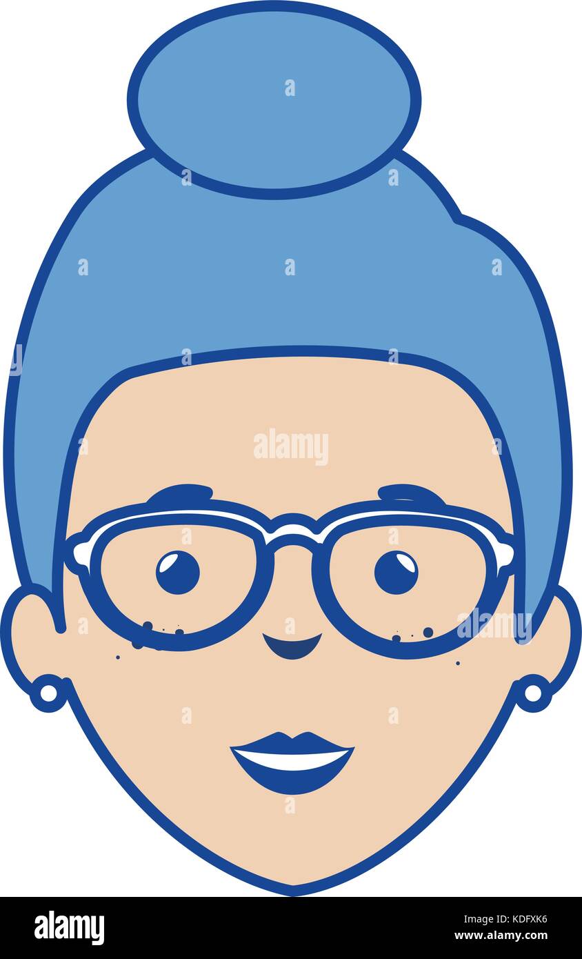 beautiful woman head avatar character vector illustration design Stock ...