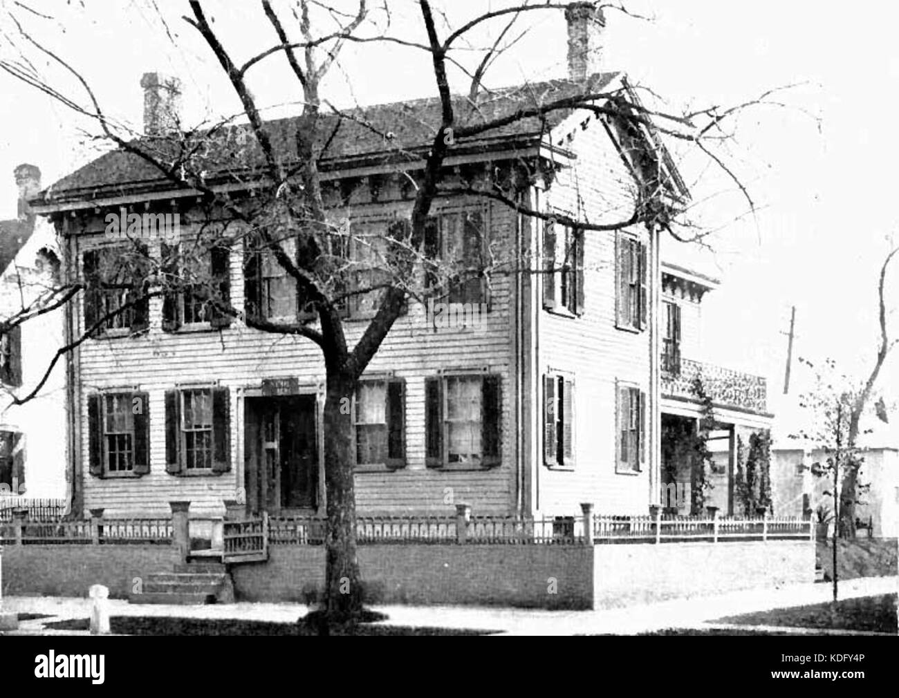 Presidents Abraham Lincoln Springfield home Stock Photo - Alamy