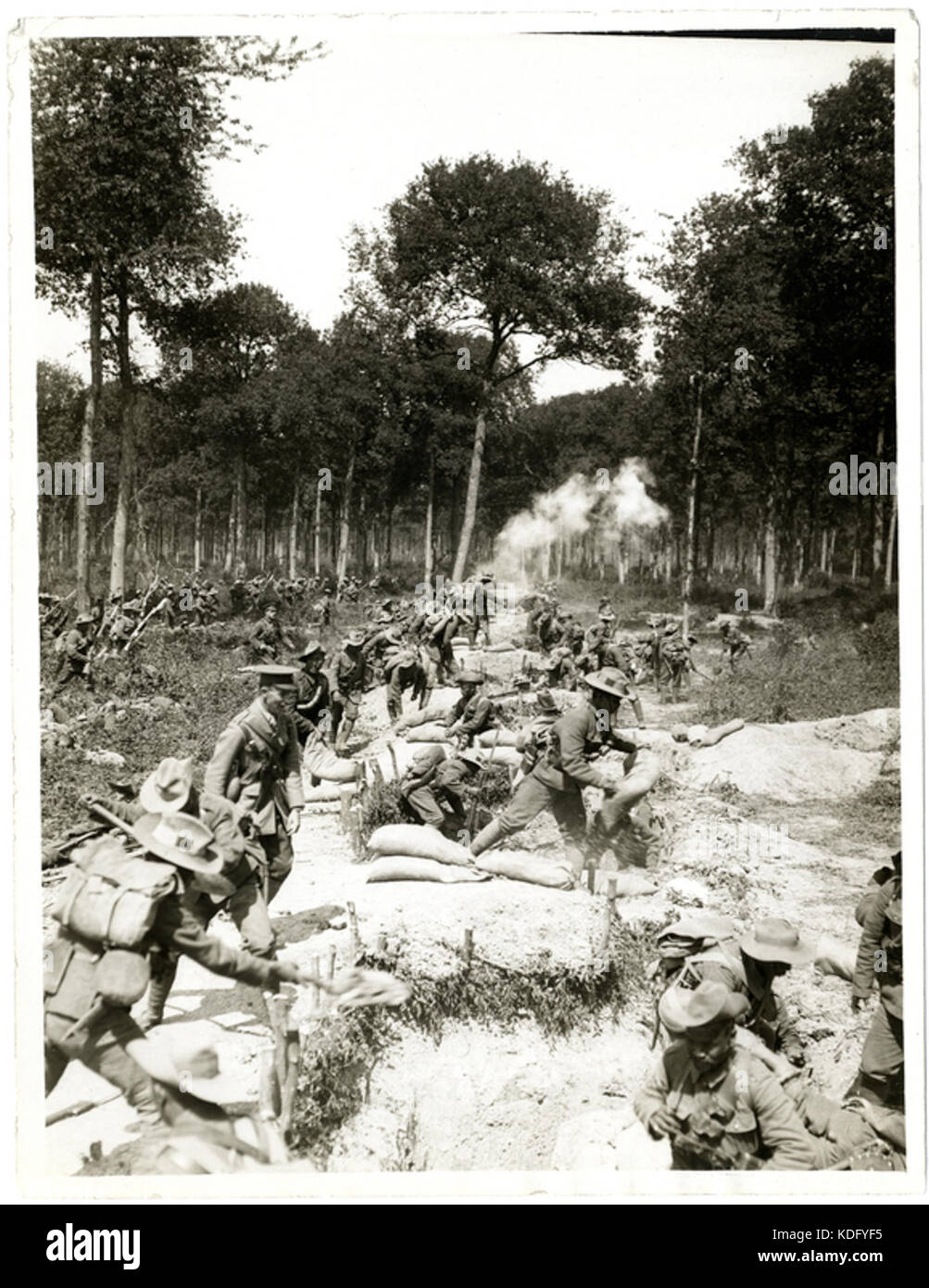 Second line consolidating a trench captured by first line (Photo 24 163 ...