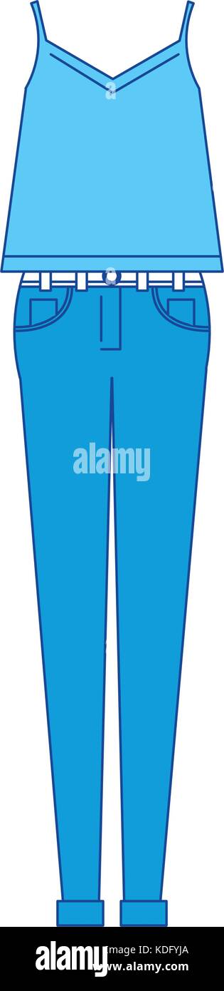 female casual clothes icon vector illustration design Stock Vector ...