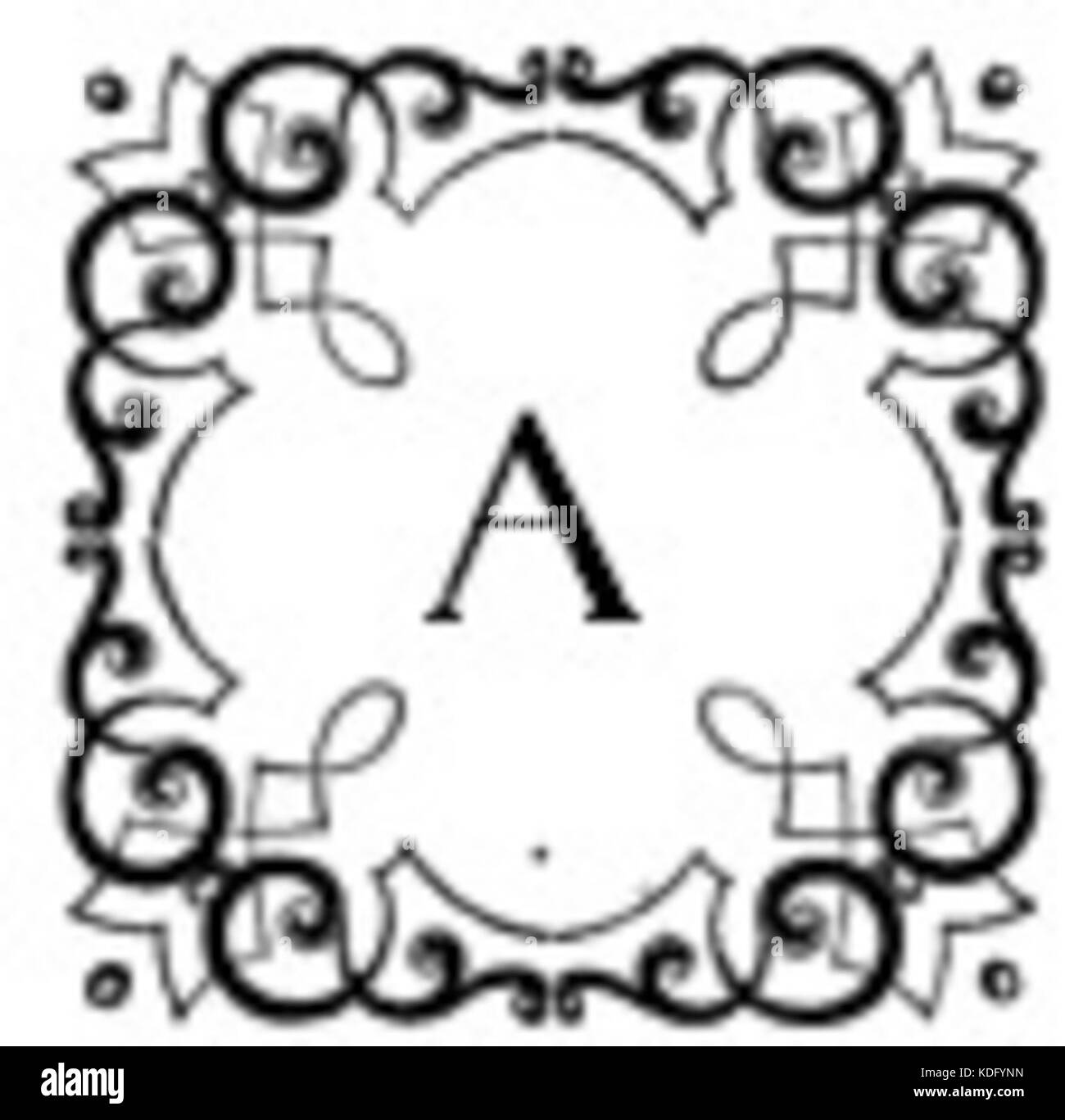 Square letter Black and White Stock Photos & Images - Alamy