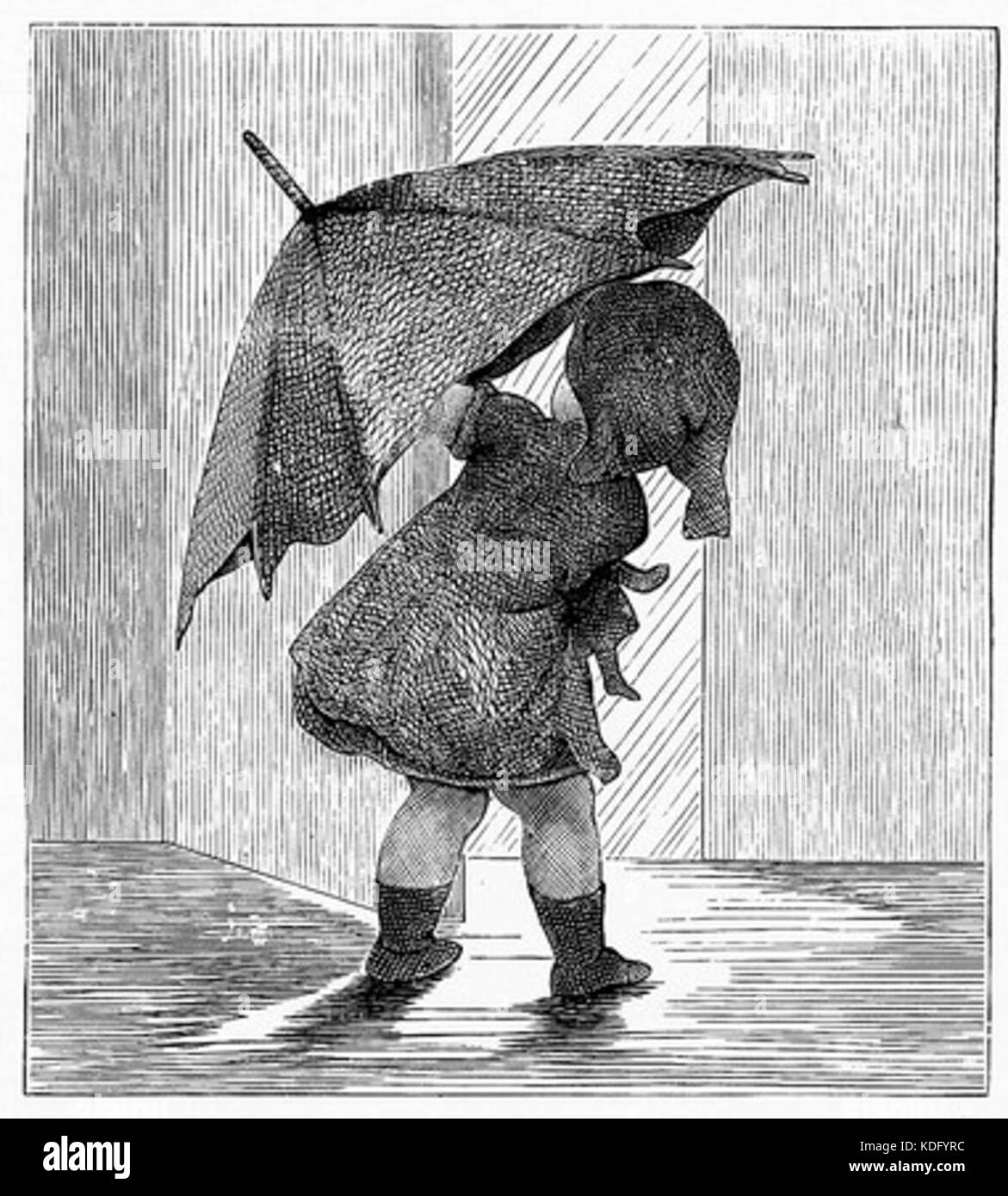 Sneaking Out Into the Rain Stock Photo - Alamy