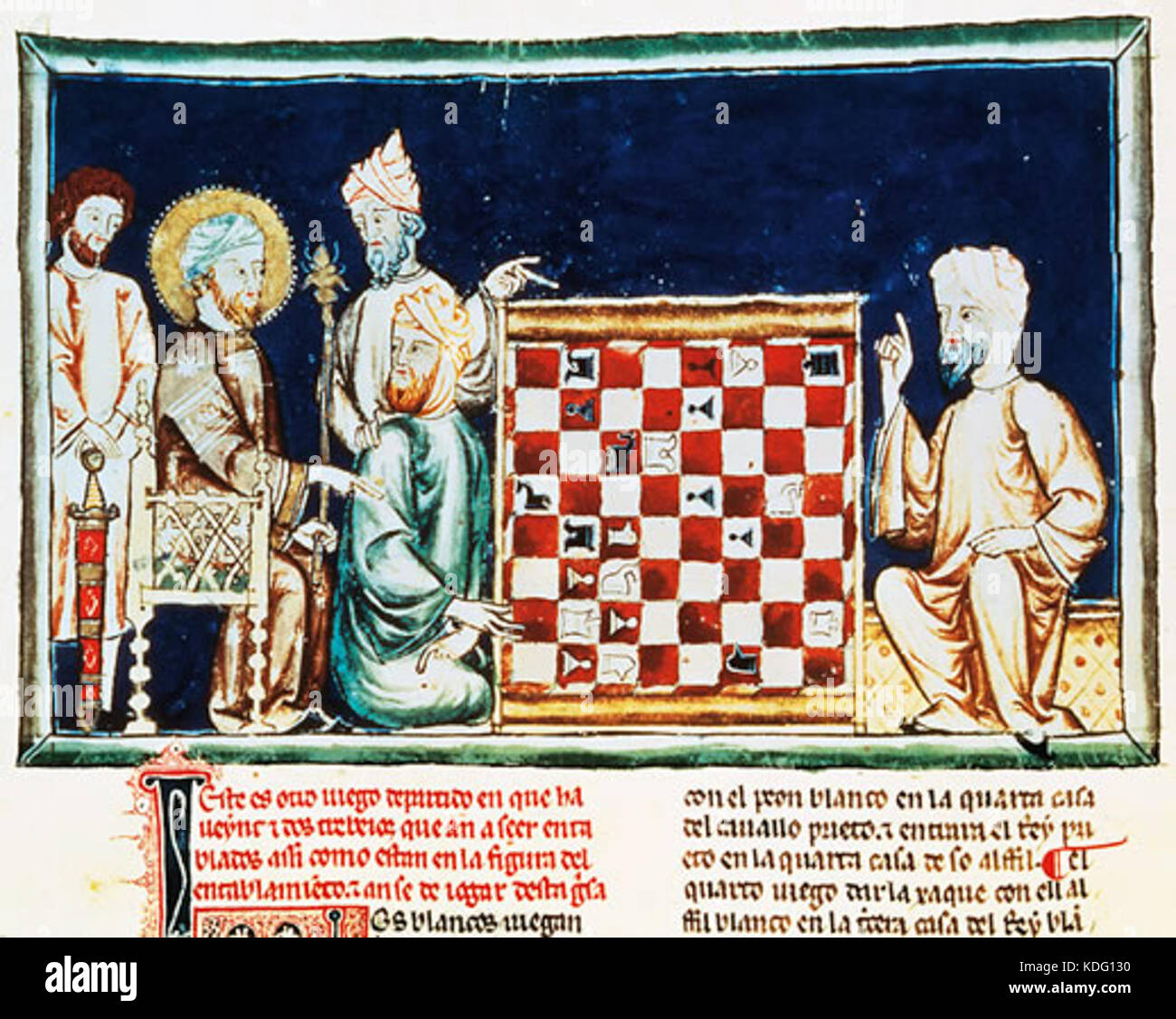 Moors from Andalusia playing chess Stock Photo - Alamy