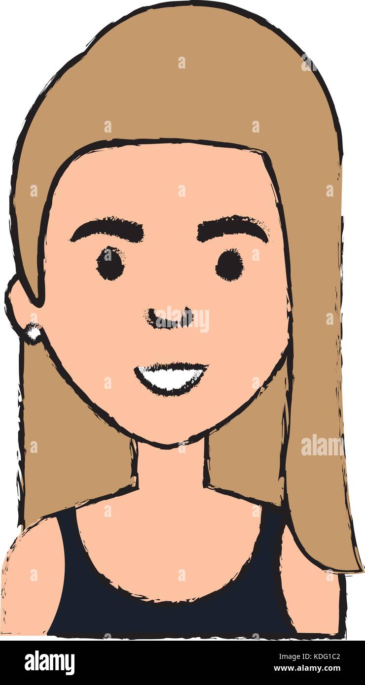 beautiful woman avatar character vector illustration design Stock ...