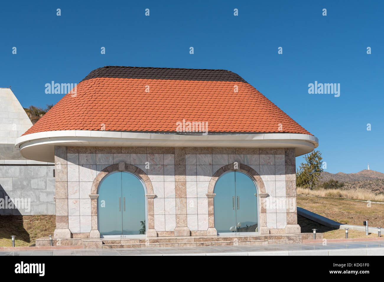 WINDHOEK, NAMIBIA - JUNE 16, 2017: A part of Heroes Acre, an official ...