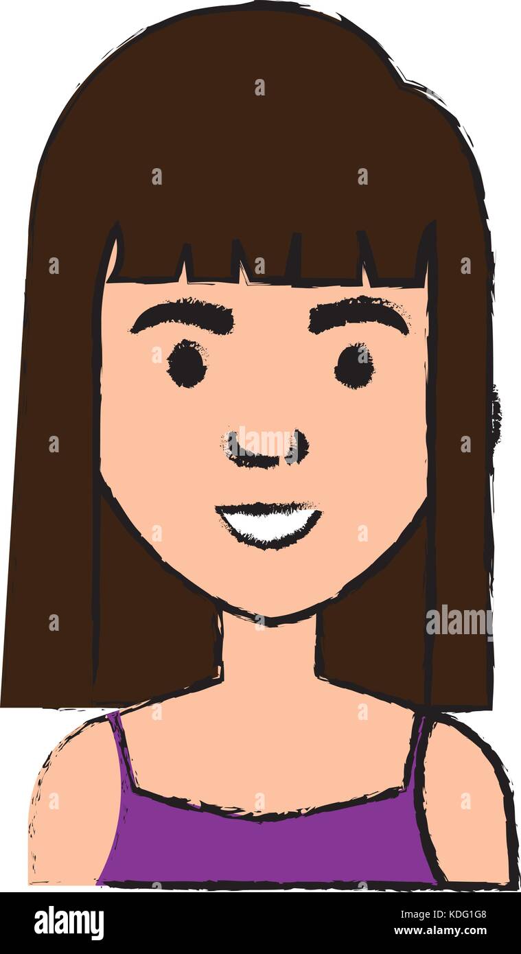 beautiful woman avatar character vector illustration design Stock ...