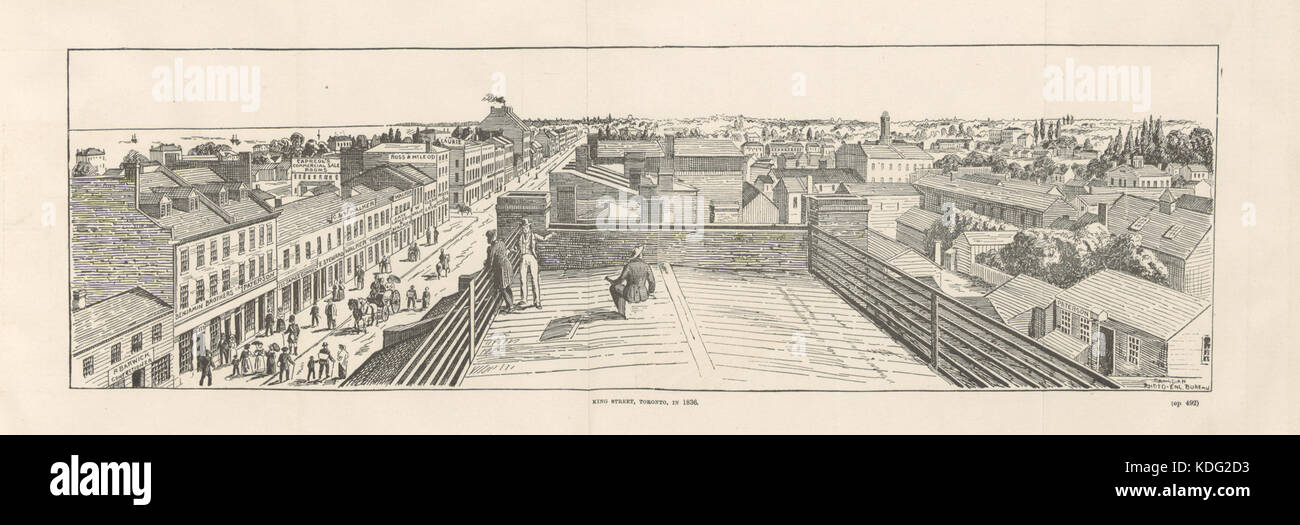 King Street, Toronto in 1836 Stock Photo - Alamy