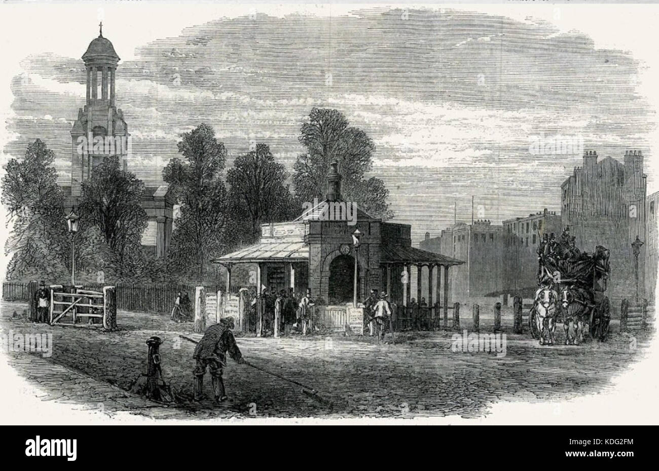 Kennington Road, London c. 1865 Stock Photo - Alamy