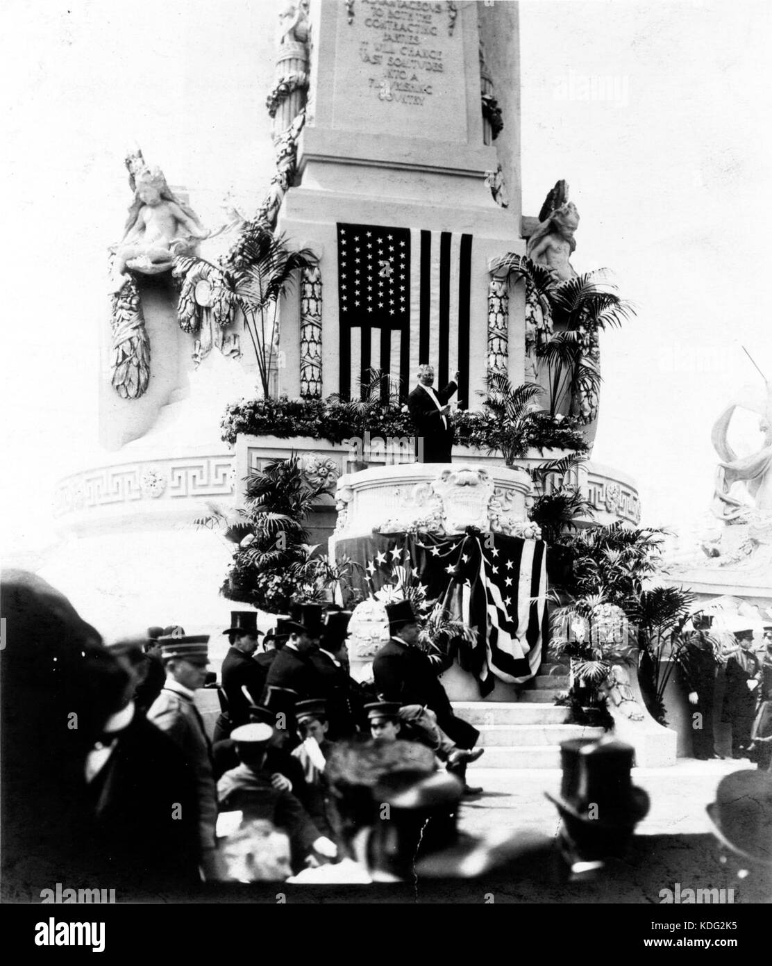 President David R. Francis speaking at the Opening Day ceremonies of ...