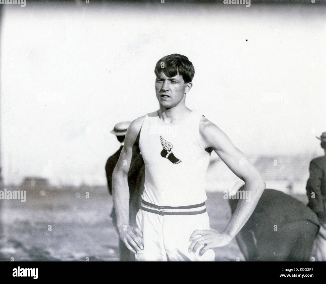 Ray Ewry of the New York Athletic Club, winner of three standing jump ...