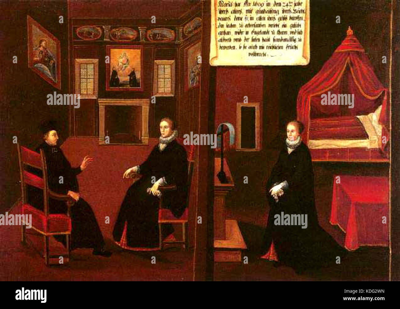 Painted Life of Mary Ward 16 Stock Photo - Alamy