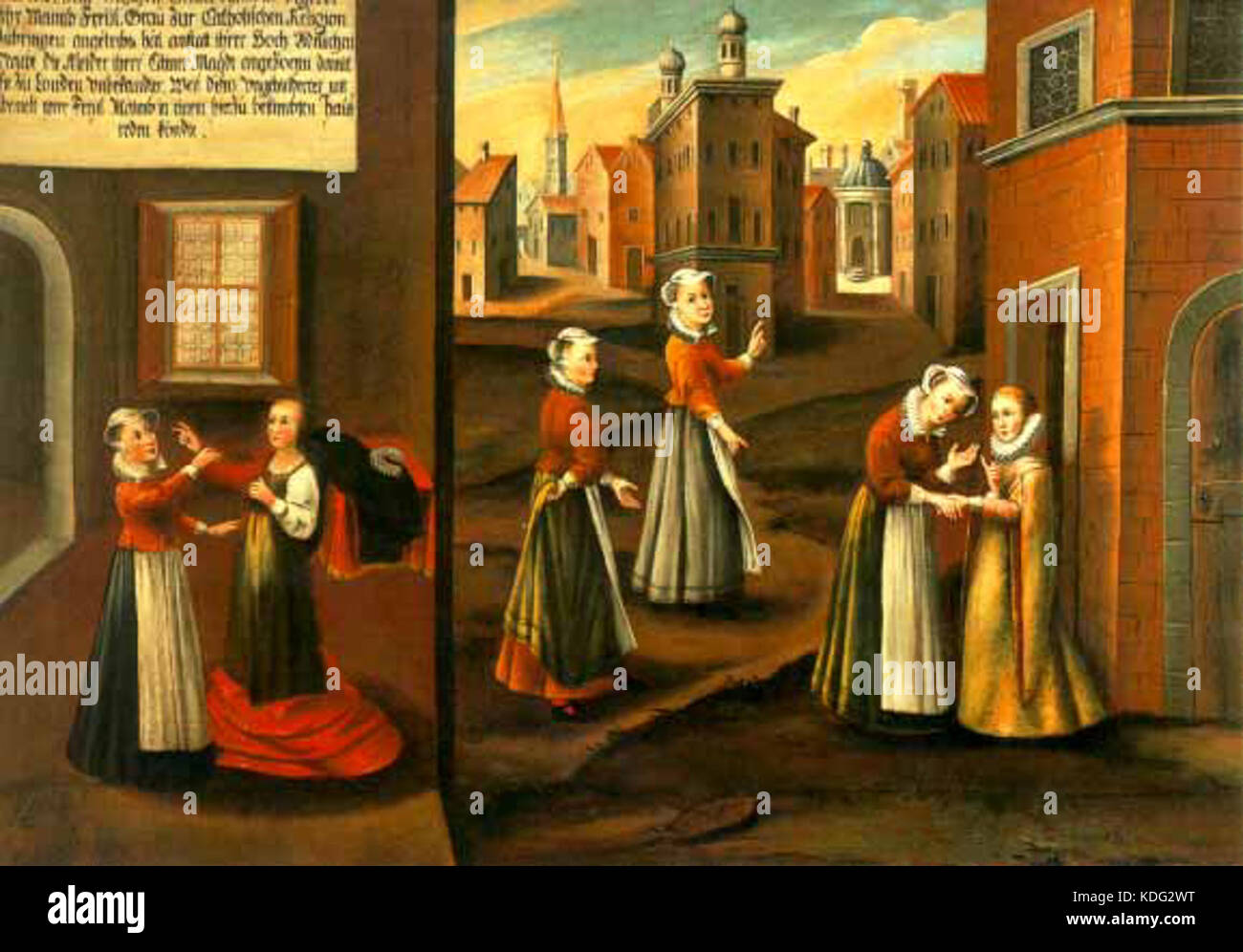 Painted Life of Mary Ward 18 Stock Photo - Alamy