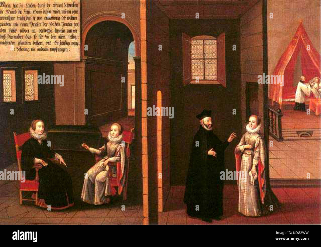 A depiction of the life of Mary Ward, rendered through painting ...