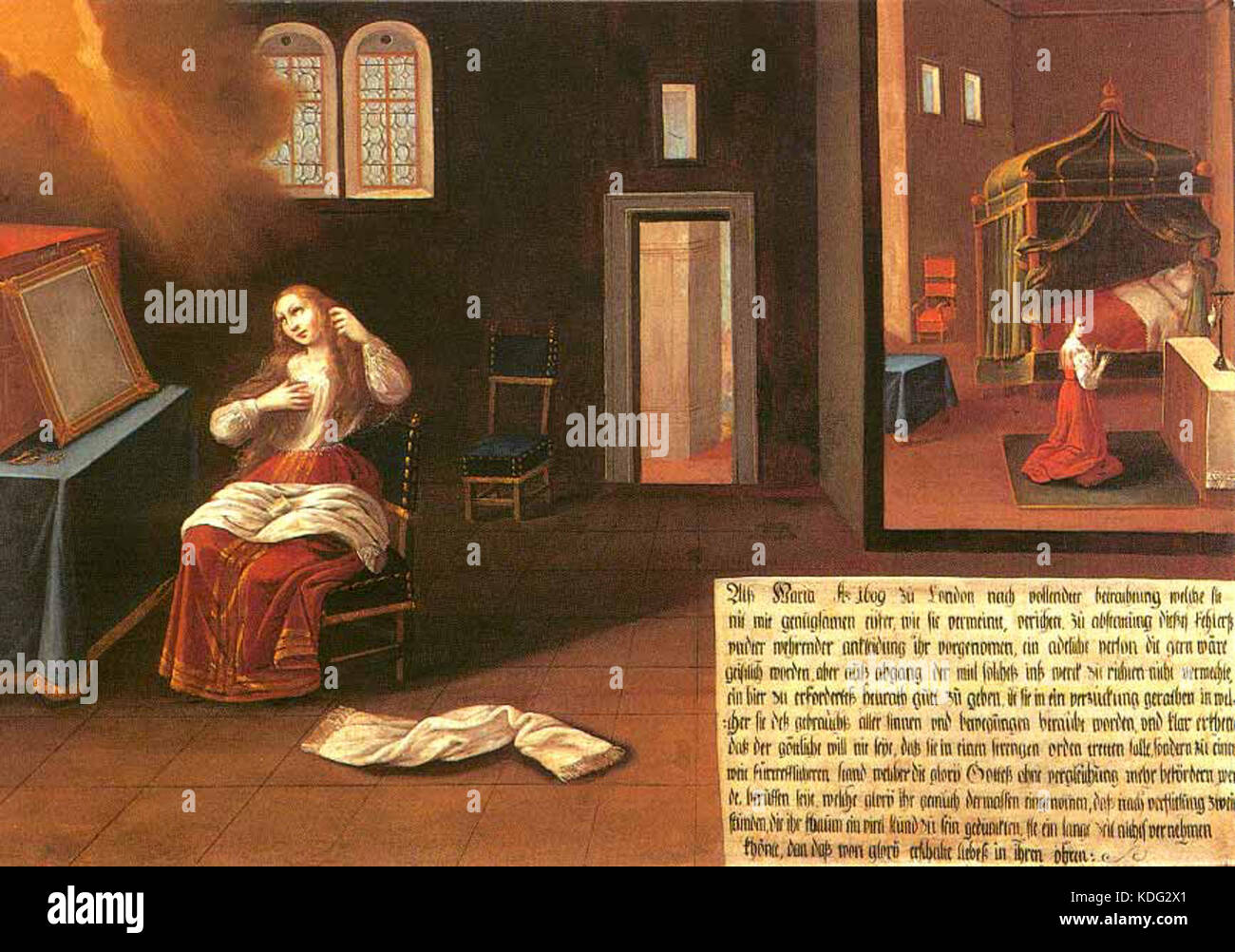 Painted Life of Mary Ward 21 Stock Photo - Alamy