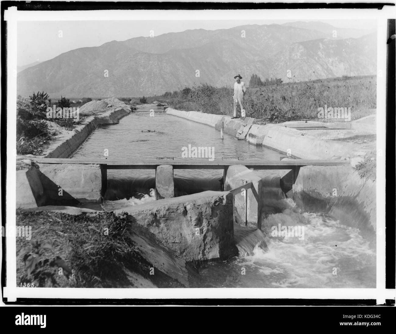 Irrigation ditch Black and White Stock Photos & Images - Alamy