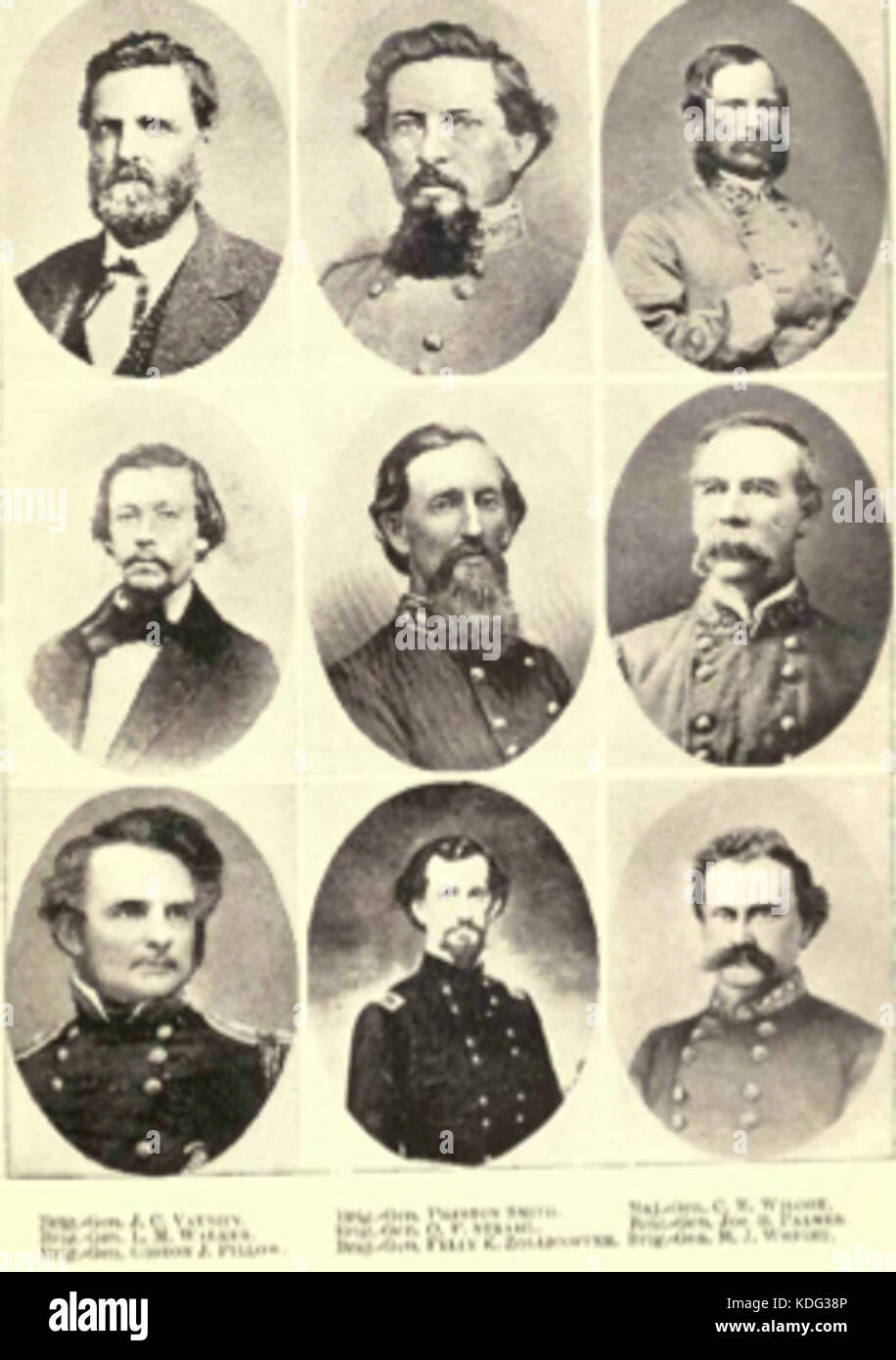 Portraits of officers in civil war Stock Photo - Alamy