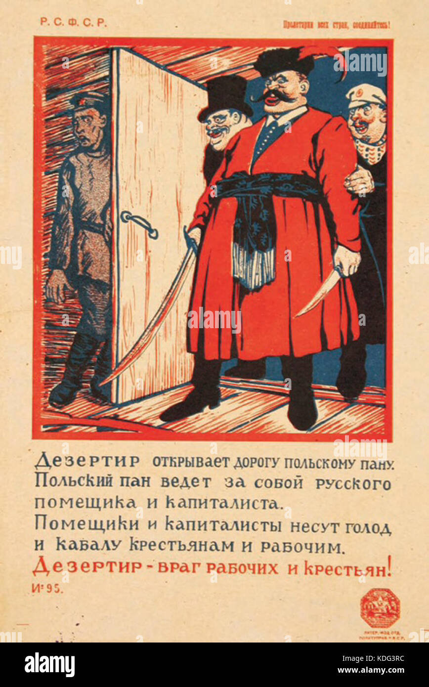 Polish soviet propaganda poster 21Y Stock Photo - Alamy