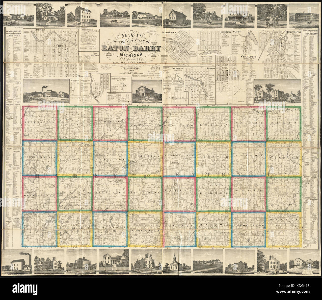 Map of barry hi-res stock photography and images - Alamy