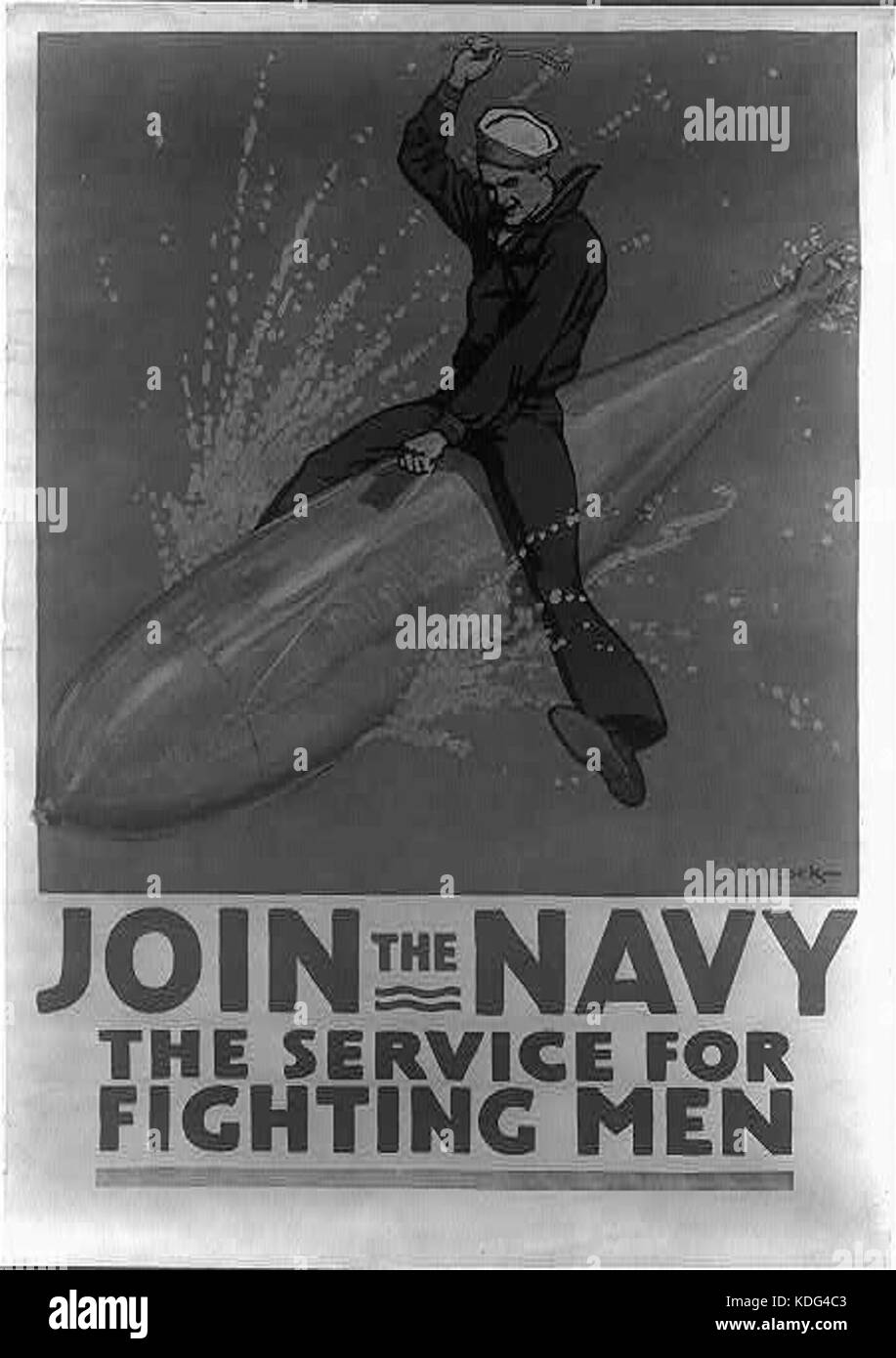 Join the Navy, the service for fighting men LCCN2002699393 Stock Photo ...