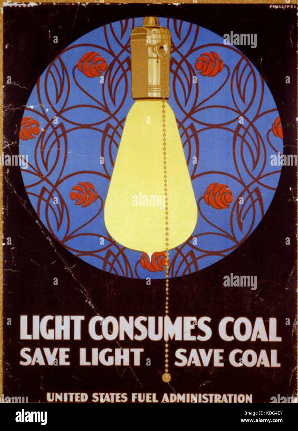 Light consumes coal Save light, save coal LCCN2002712078 Stock Photo ...