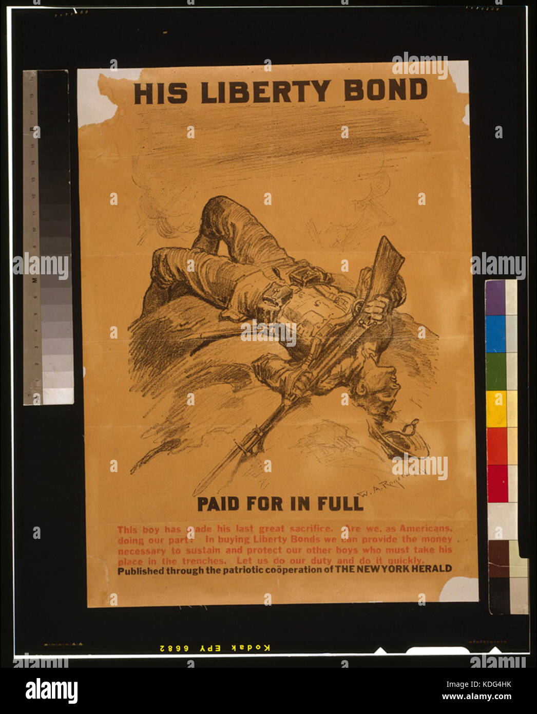 His Liberty Bond, paid for in full Abstract: Poster showing a dead ...