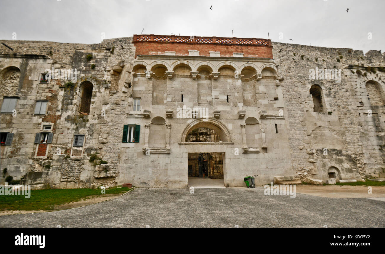 Diocletian's Palace Golden Gate, Split, Croatia Stock Photo - Alamy