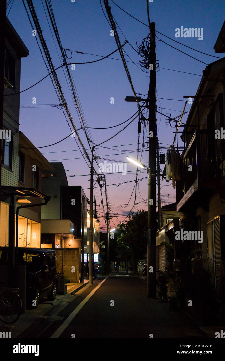 Japan residential street hi-res stock photography and images - Alamy
