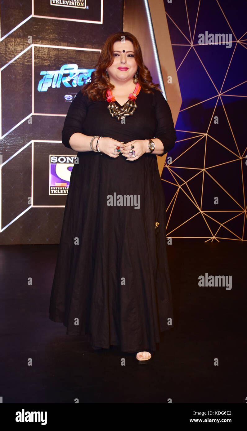 Mumbai, India. 12th Oct, 2017. Indian actress Delnaaz Irani pose during ...