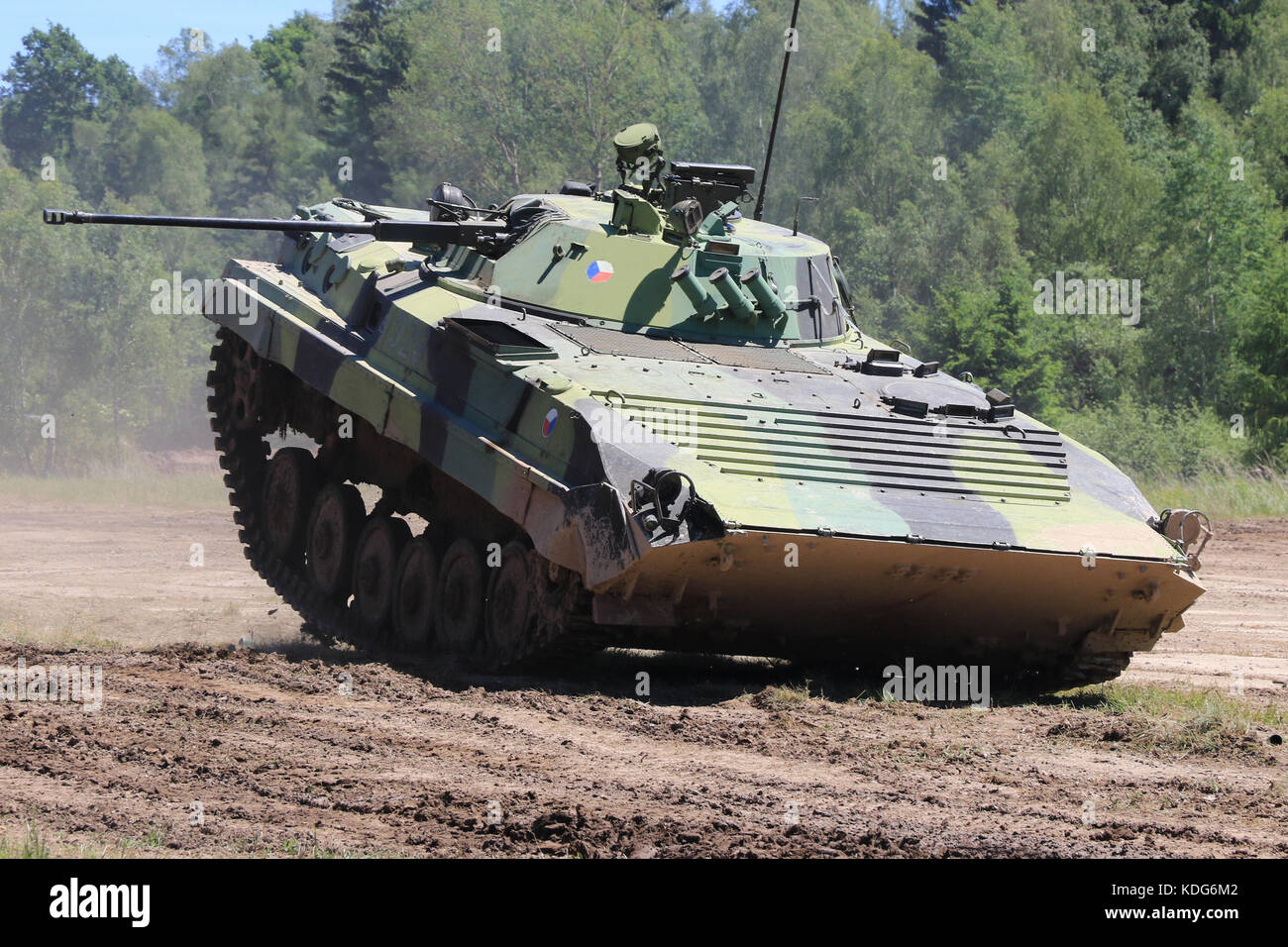 The BVP 2 Armoured vehicle of Czech Army, Bahna 2017 day of ground ...