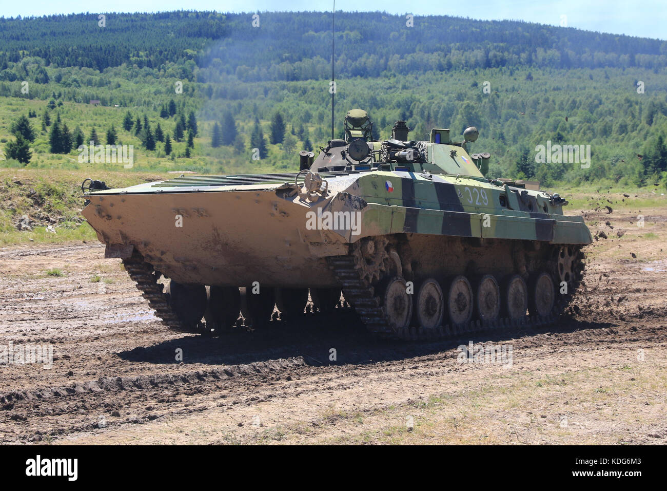 The BVP 2 Armoured vehicle of Czech Army, Bahna 2017 day of ground ...